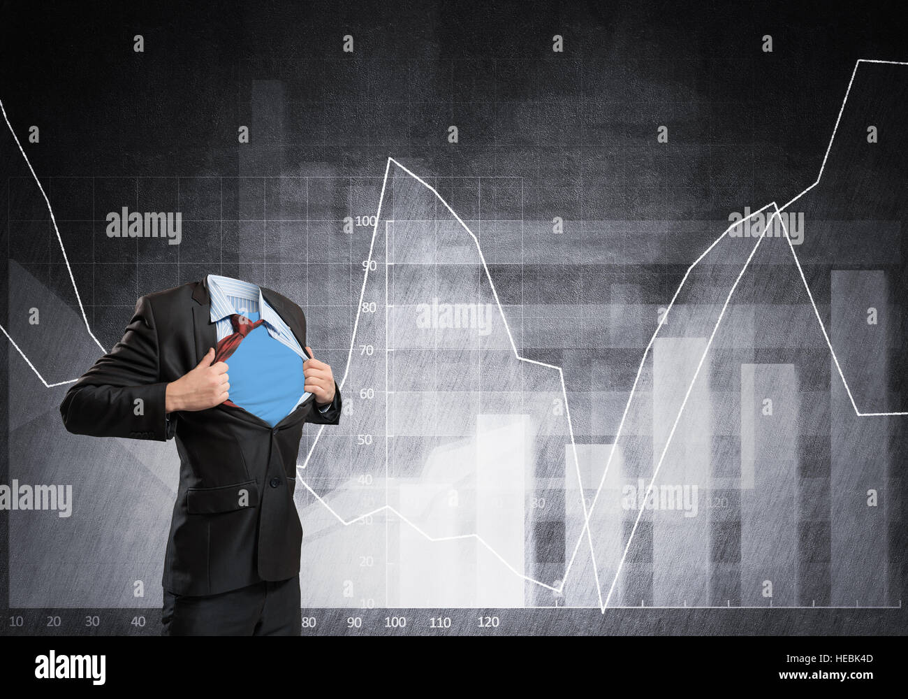Headless super businessman Stock Photo - Alamy
