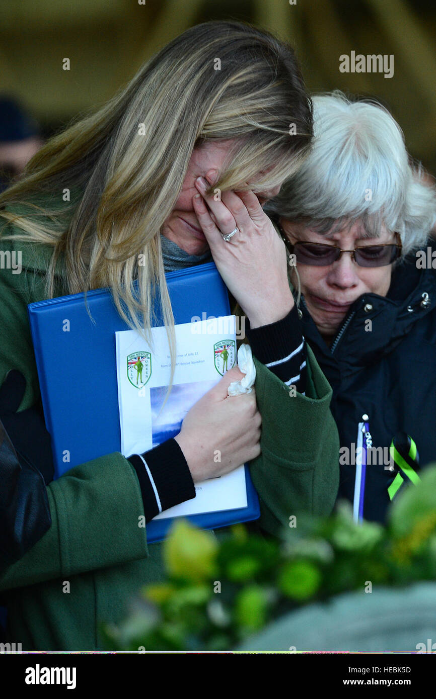 From left, Sarah Stover, the widow of U.S. Air Force Capt. Christopher ...