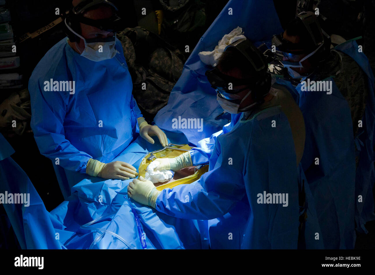 From left, U.S. Air Force Lt. Col. Richard Degrosa, an emergency room ...