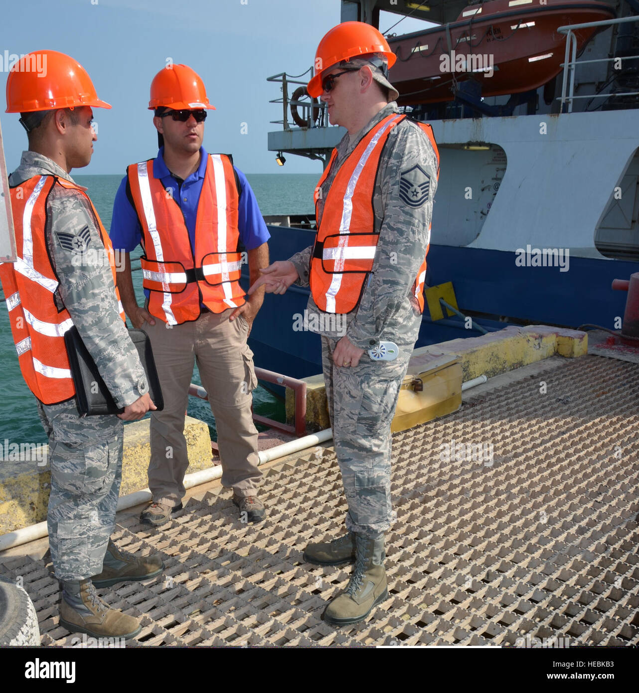 From left, U.S. Air Force Staff Sgt. Eliseo Guerrero, the lead ...