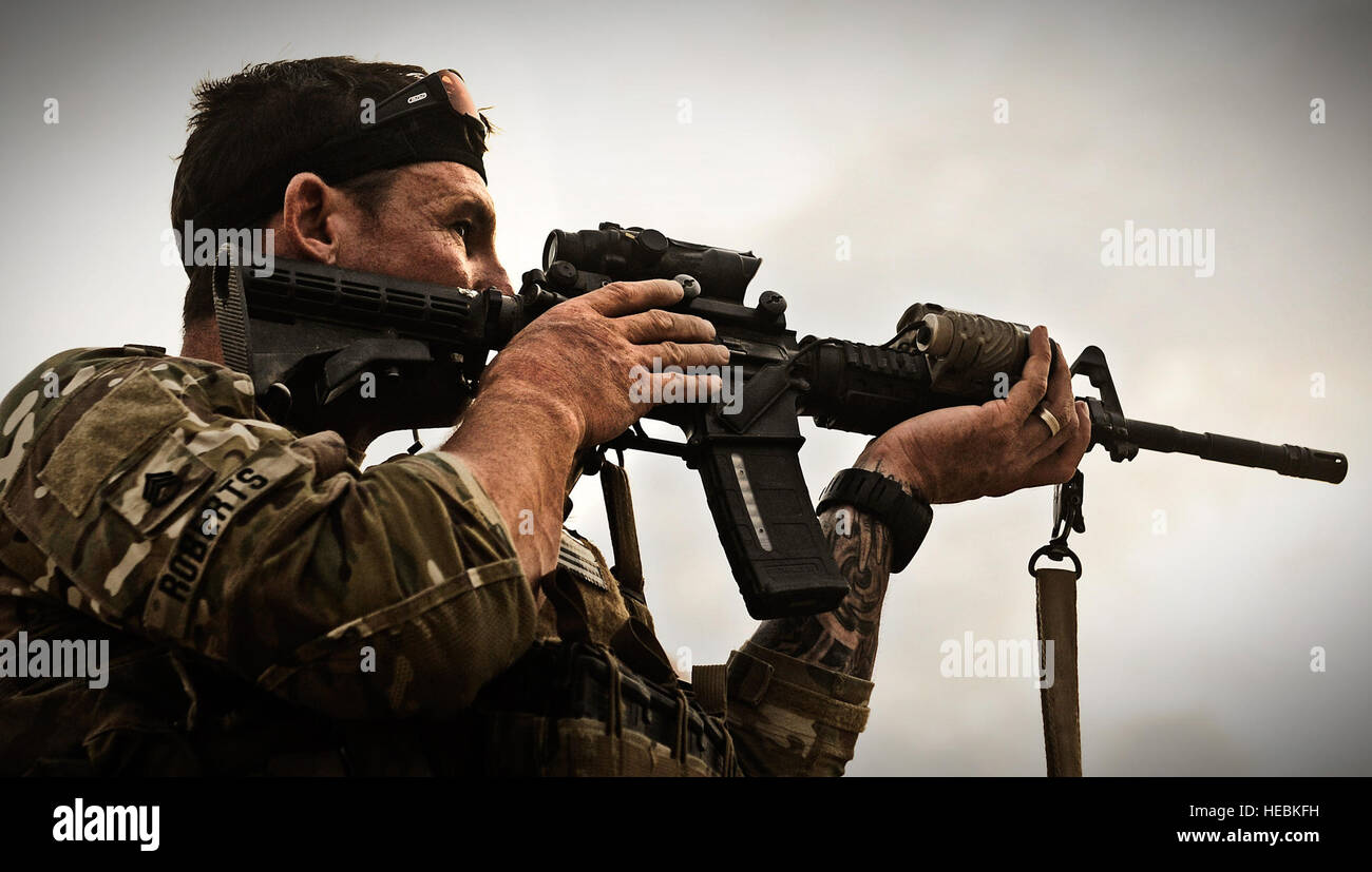 Army Staff Sgt. Jason Roberts, squad leader attached to Laghman ...