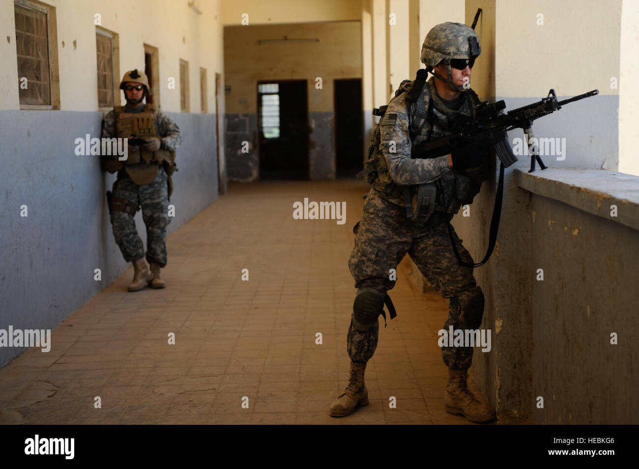 A U.S. Soldier from Bravo Company, 5th Battalion, 20th Infantry ...