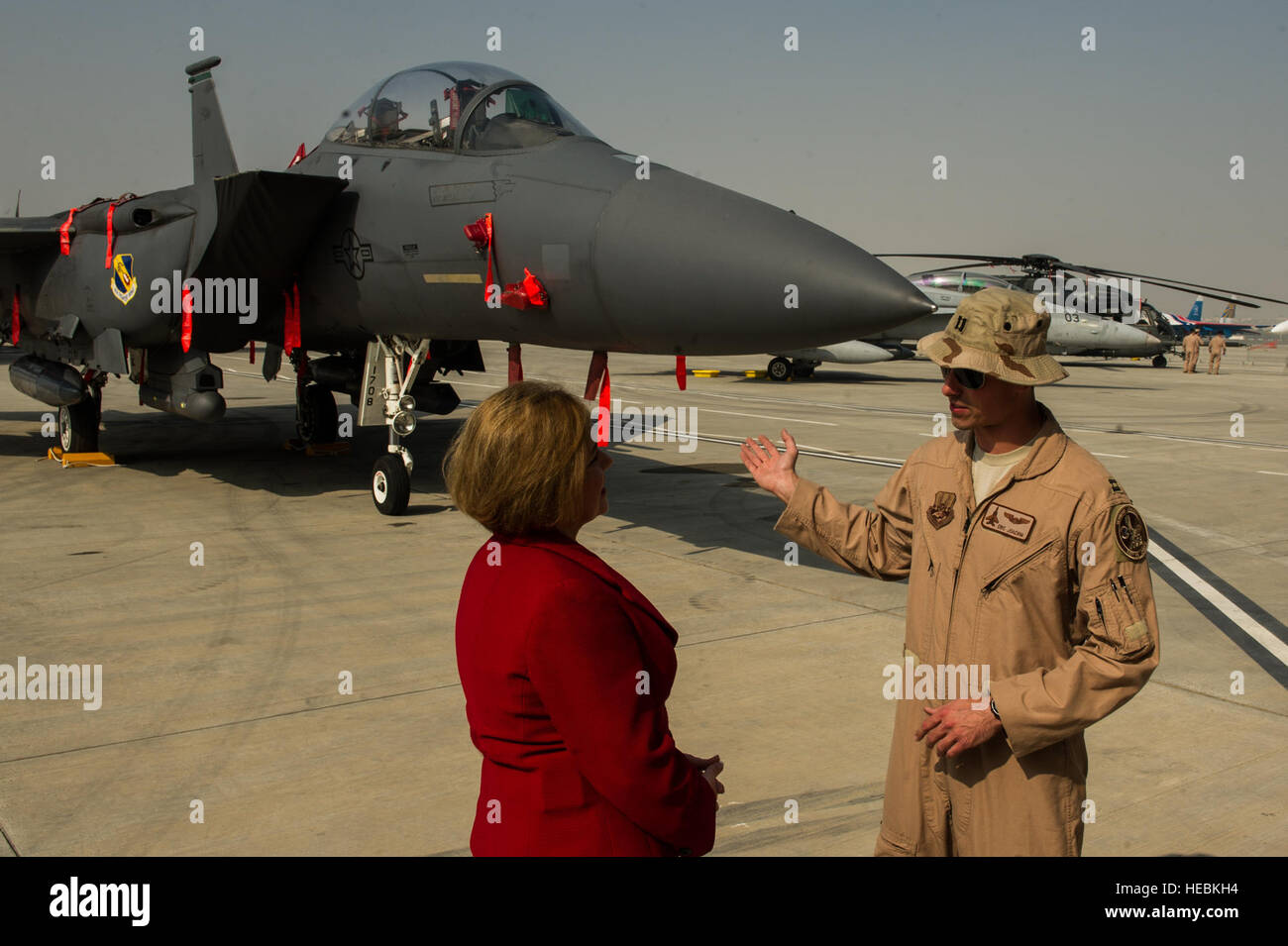 Heidi Grant, left, the U.S. deputy under secretary of the Air Force for ...