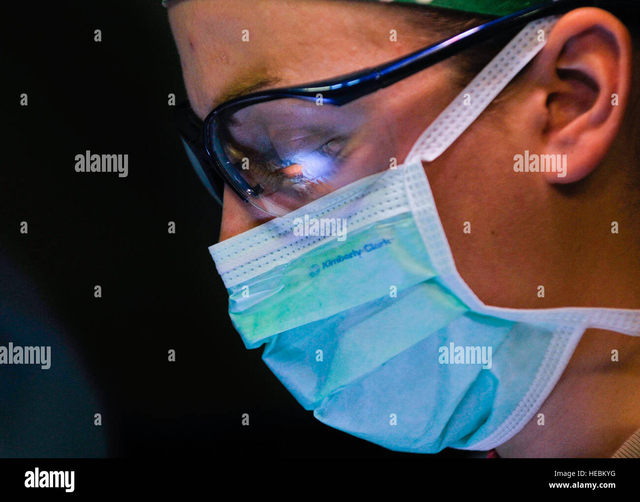 U.S. Army Spc. Lindsay Smith, 541st Forward Surgical Team operating ...