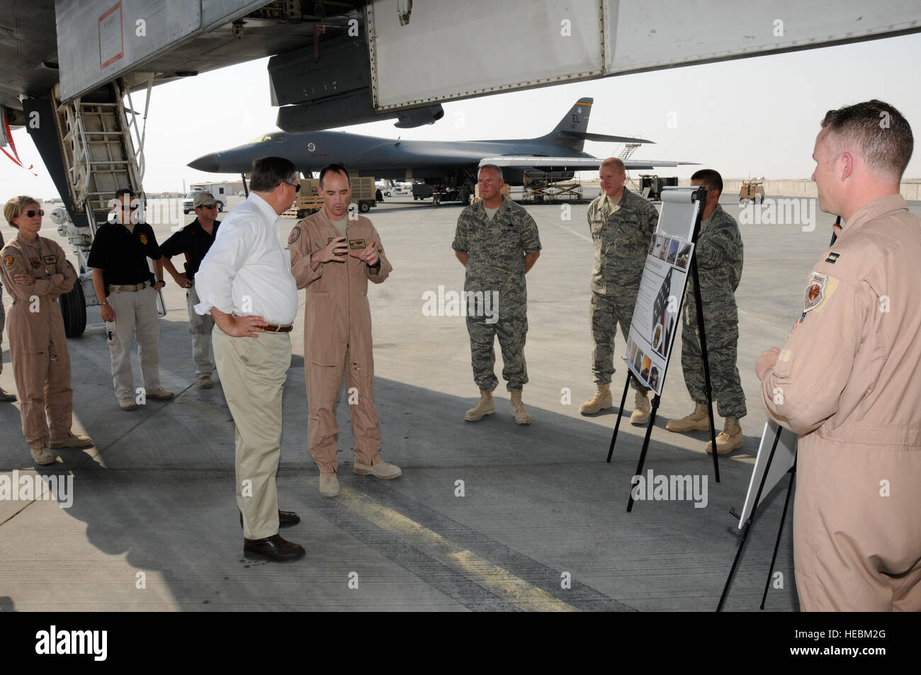 Lt. Col. Kevin Kennedy, 34th Expeditionary Bomb Squadron commander ...