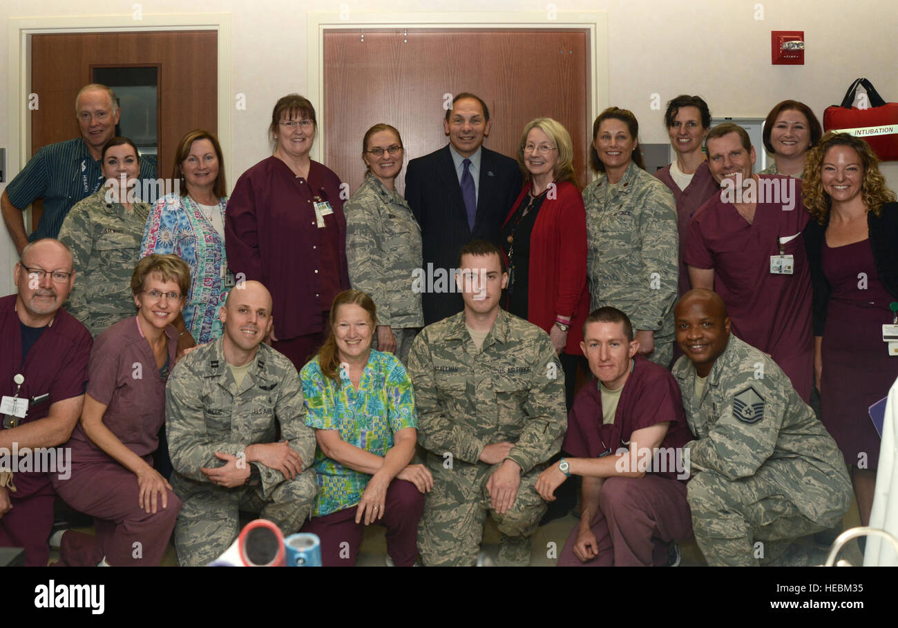 Robert McDonald, secretary of Veterans Affairs, and the 673rd Medical ...