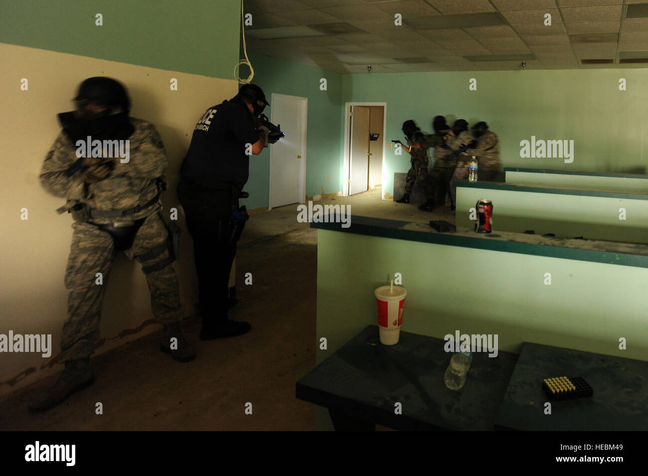 Members of the 1st Special Operations Security Forces Squadron and the ...