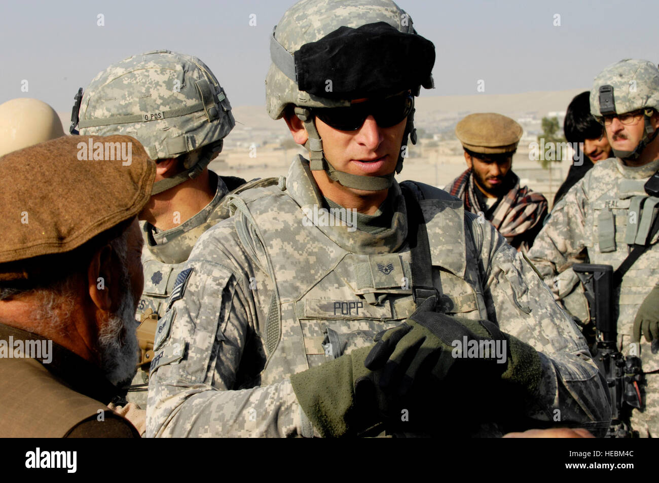 Staff Sgt. David Popp, a security forces Airman assigned to the Zabul ...