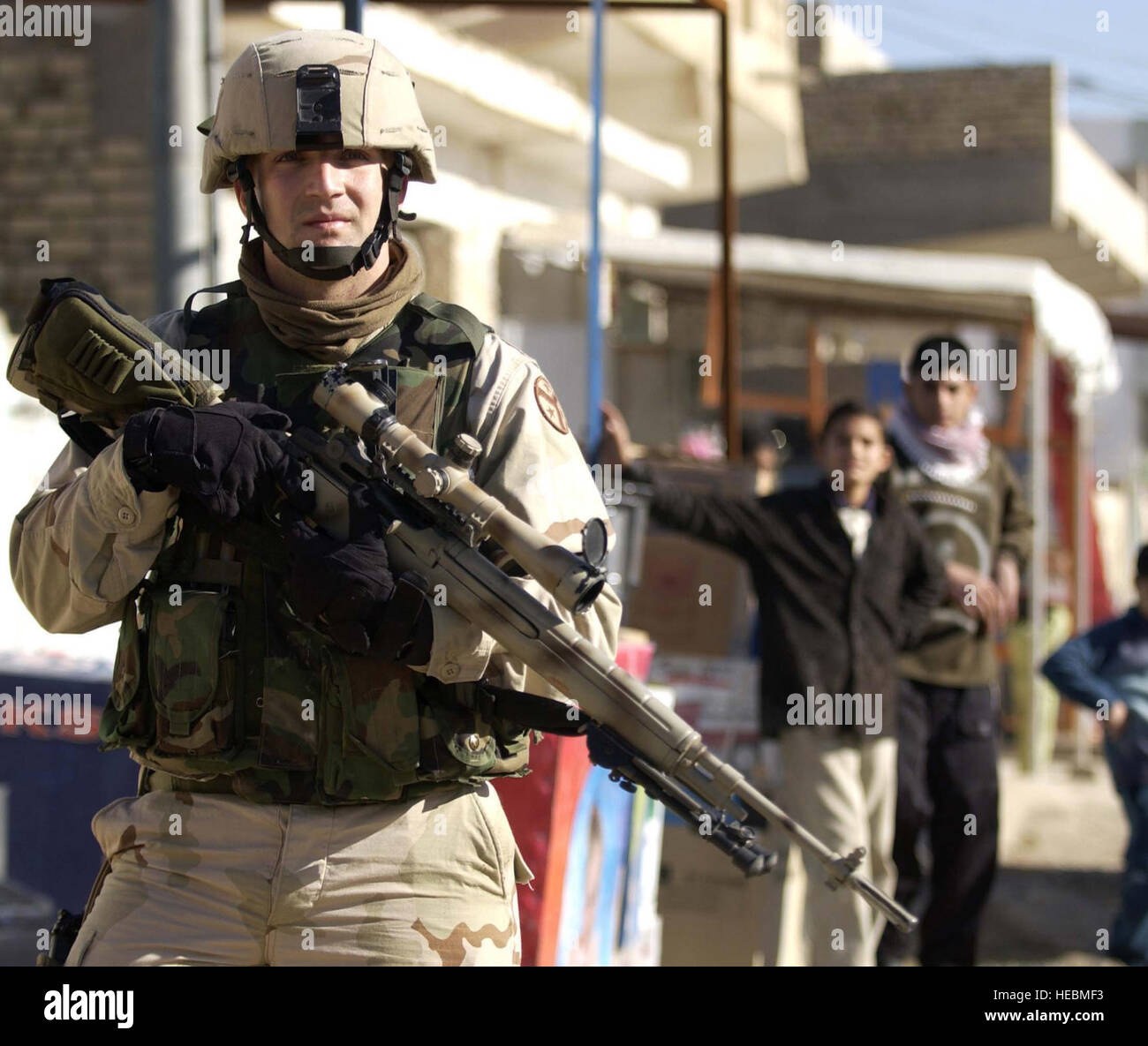 Sergeant Eddie Mathis from Battery, 1-278th Regimental Combat Team, 1st ...