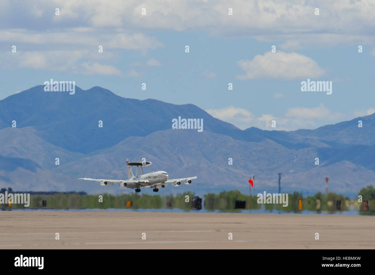 An E-3 Airborne Warning and Control System aircraft from Tinker Air ...