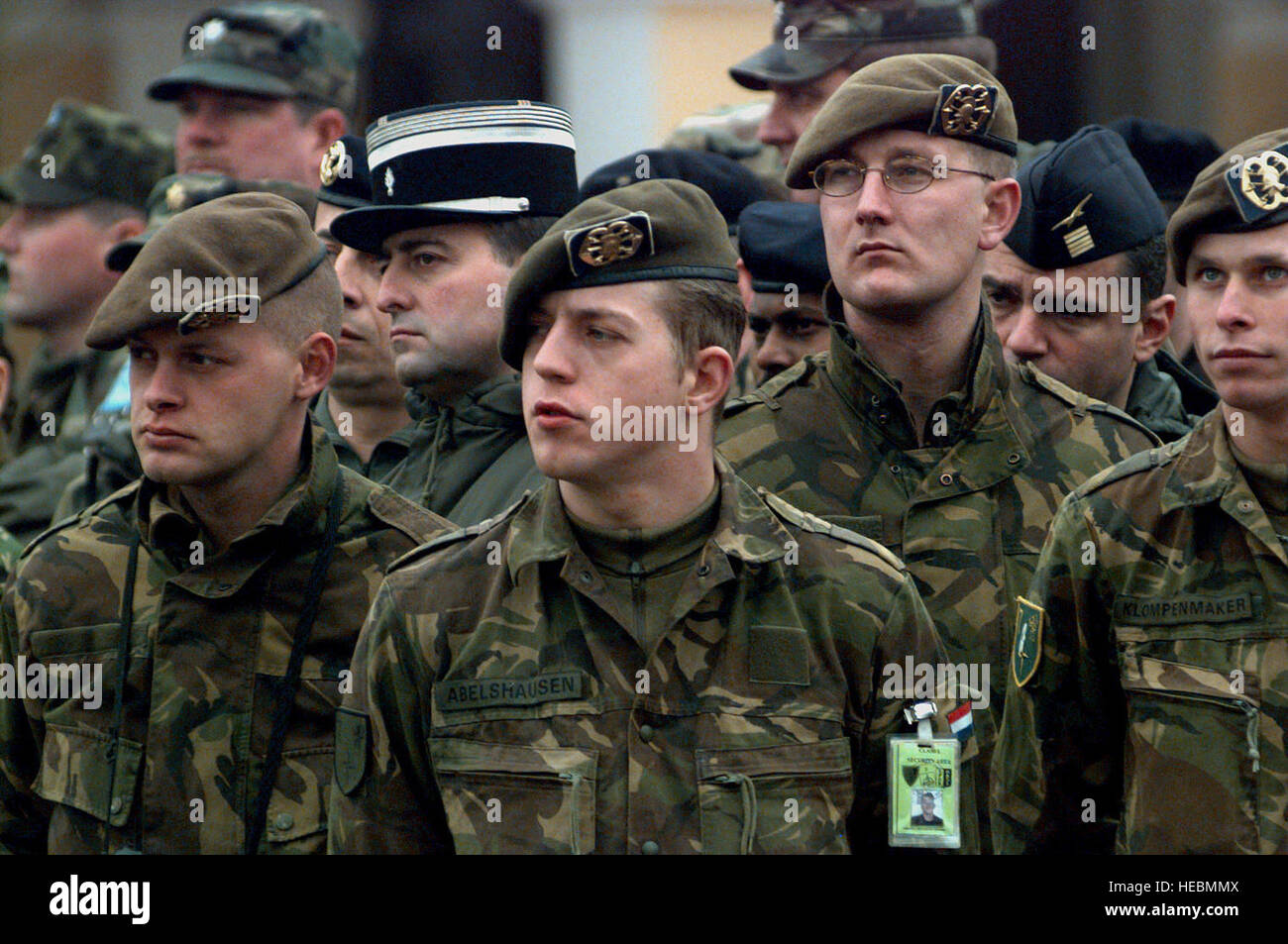 961220-F-1108F-506 Members of the Dutch, French, German, and U.S ...