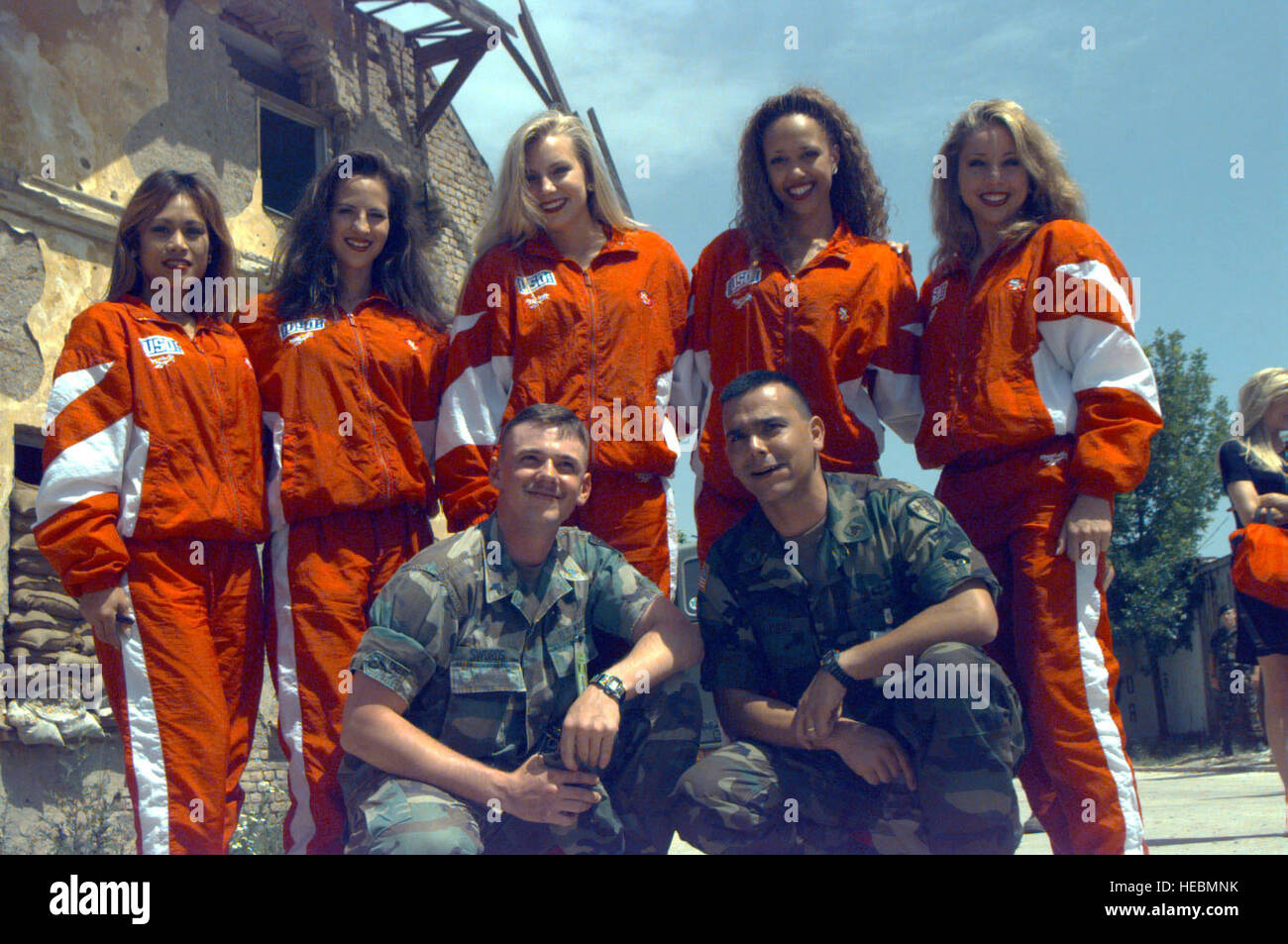 The San Francisco 49ers Football team's Gold Rush Cheerleaders pose ...