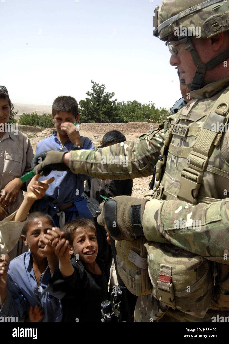 U.S. Army SGT Sean Bergstrom, from Bravo Company 3-4 Infantry, 170th ...