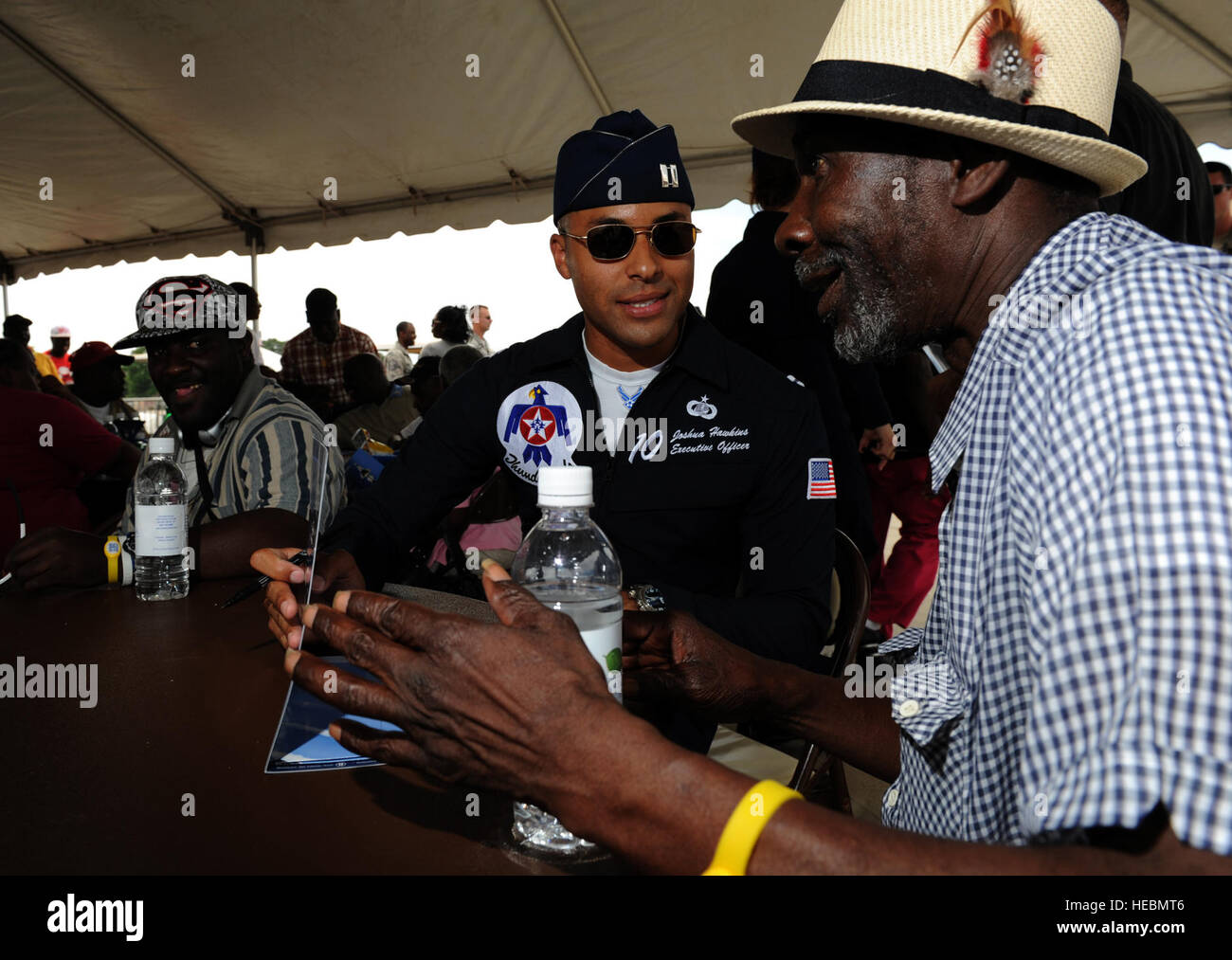 Captain Joshua Hawkins, Thunderbird 10, Executive Officer, interacts ...