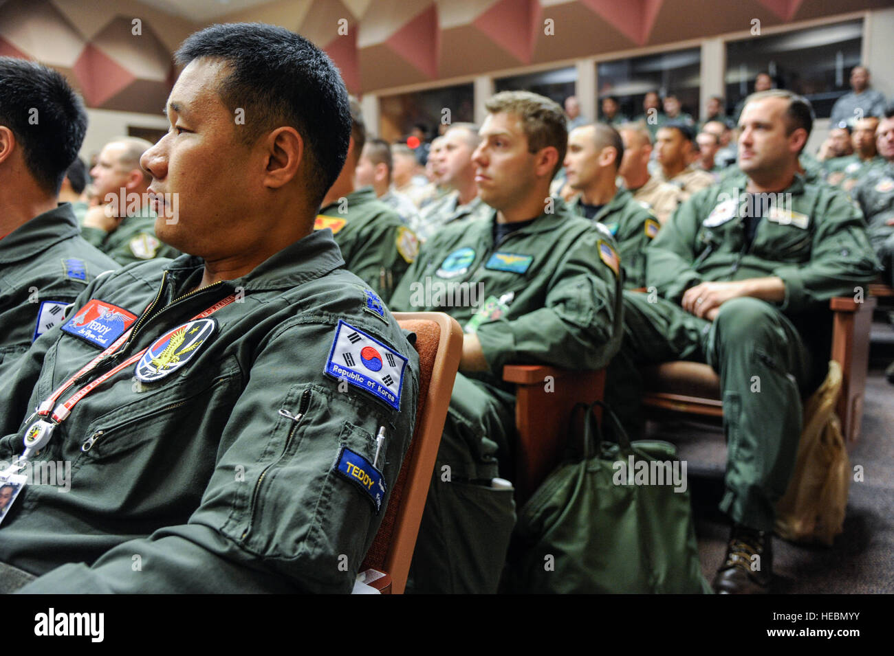 RED FLAG - Alaska 13-3 participants listen to a morning briefing at the ...