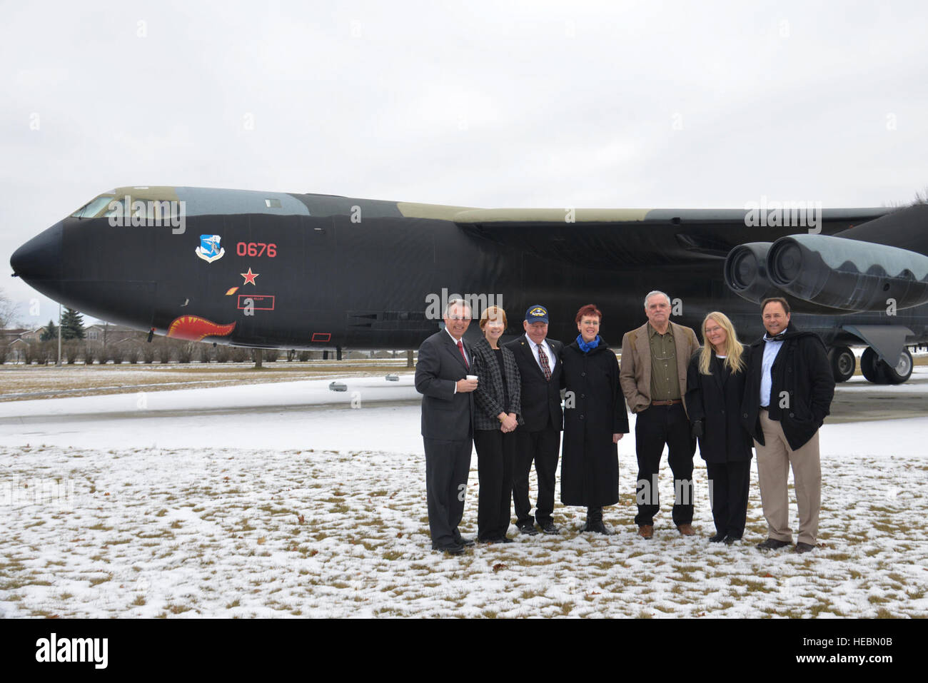 Family members and friends of fallen Airman Capt. David Lyon pose in ...