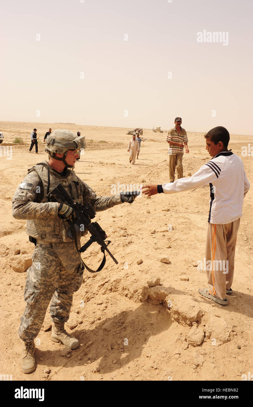 U.S. Army Spc. Derek Weige, from the 25th Special Troops Battalion ...