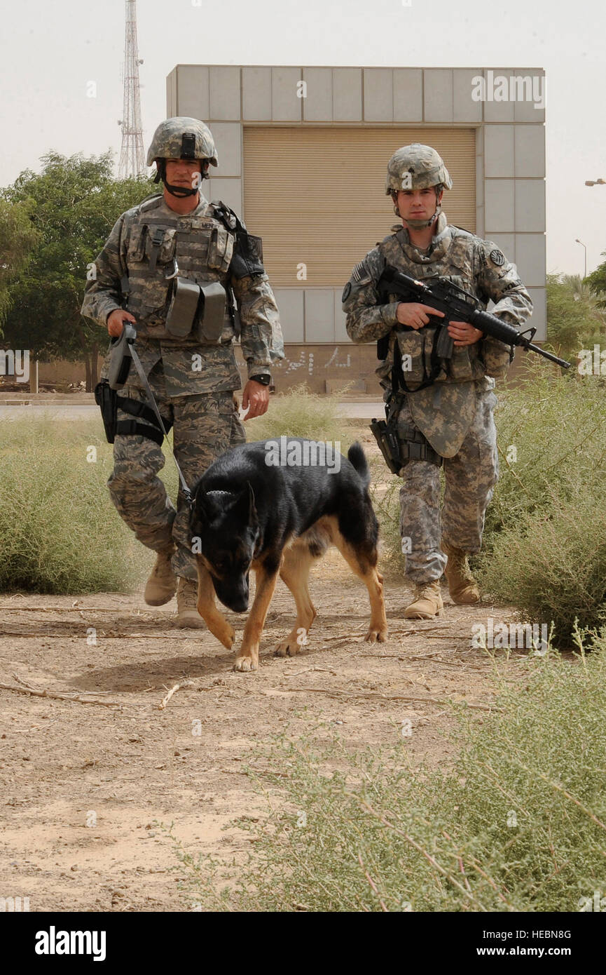 BAGHDAD, Iraq --Air Force Tech. Sgt. Eric Mendez (left), military ...
