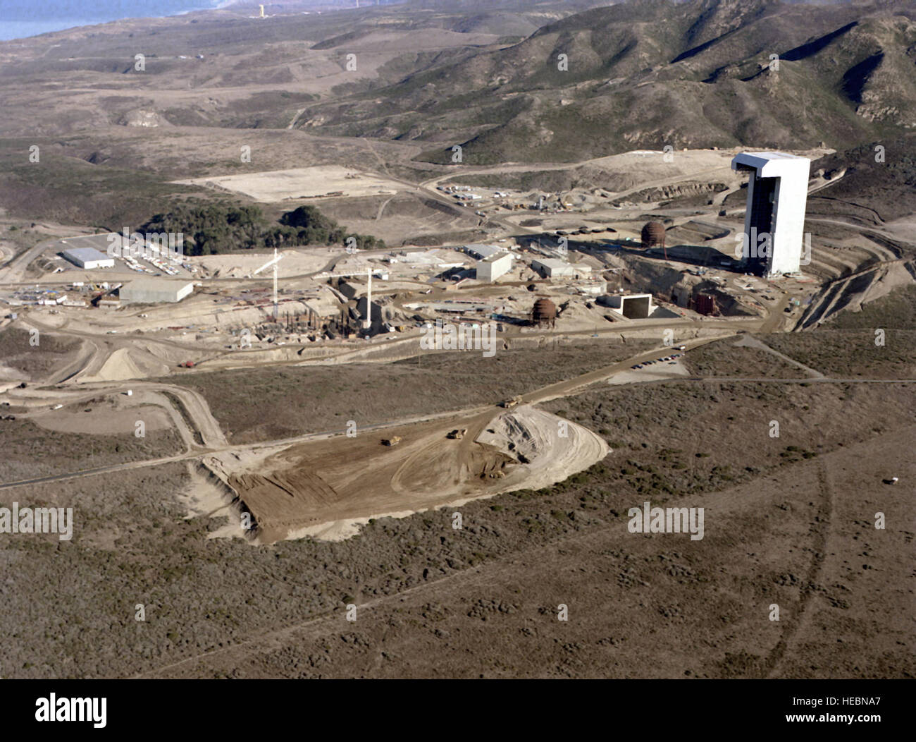 Aerial view of Space Launch Complex No. 6, Space Transportation System ...