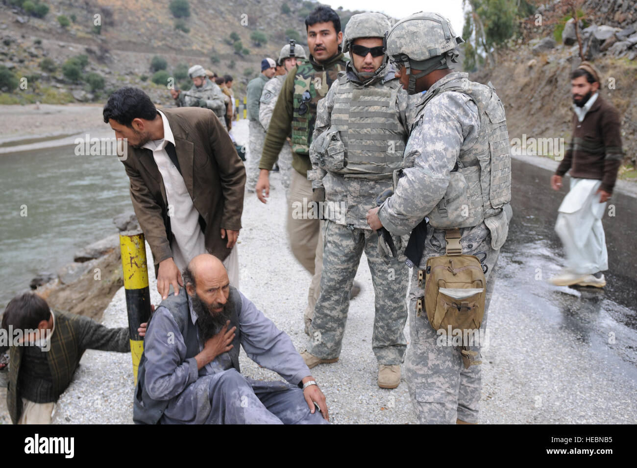 U.S. Navy Petty Officer 2nd Class Darsean Sharpe, a hospital corpsman ...