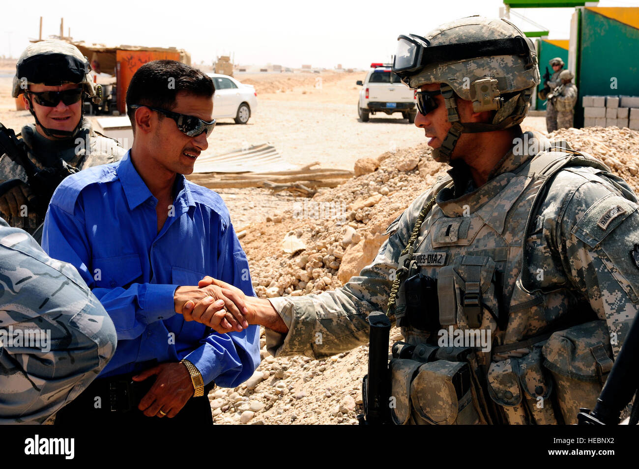 U.S. Army 1st Lt. Hugo Flores-Diaz, 1st Platoon leader from Security ...