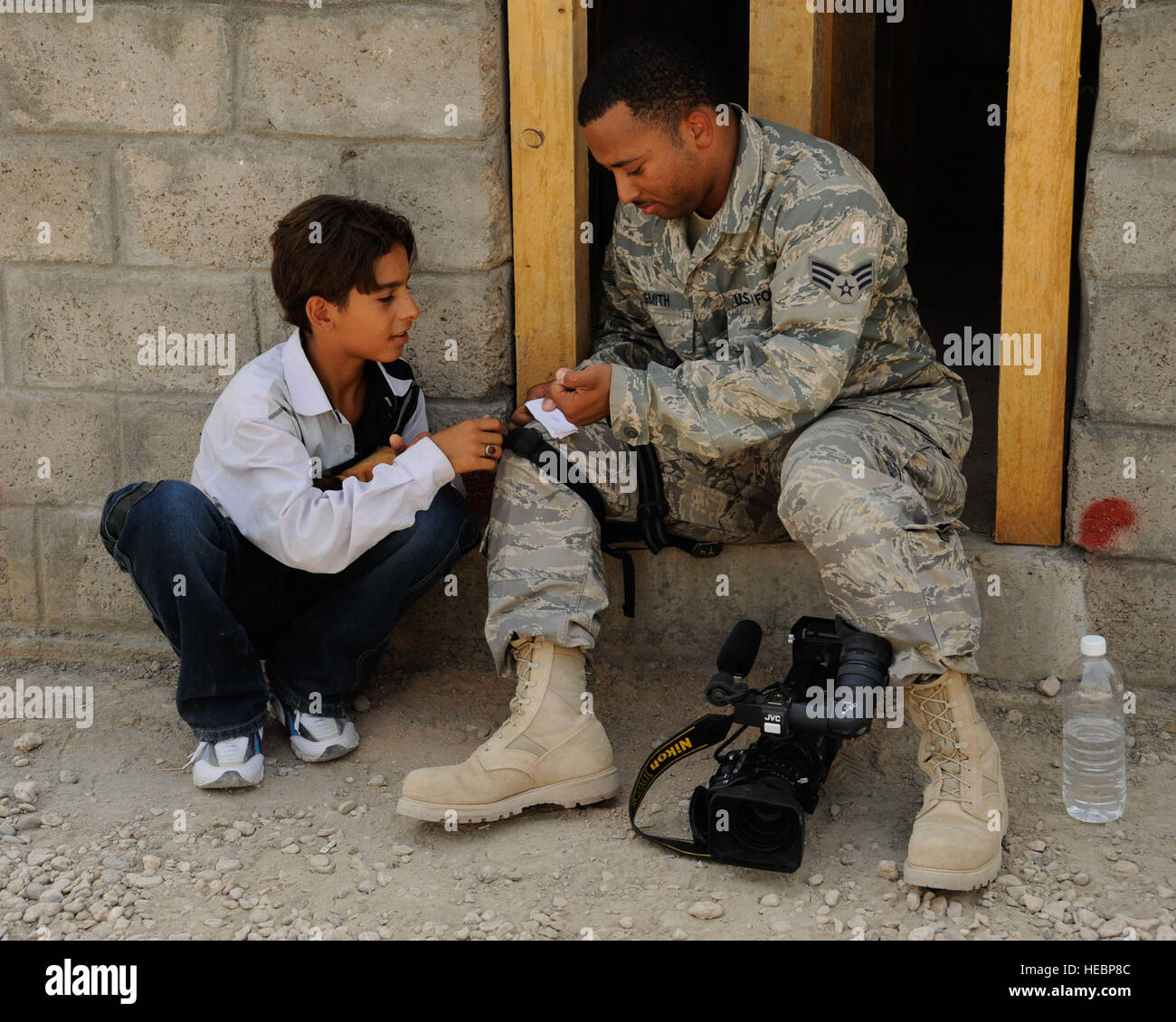 U.S. Air Force Senior Airman Robert Smith, broadcaster with U.S. Air ...