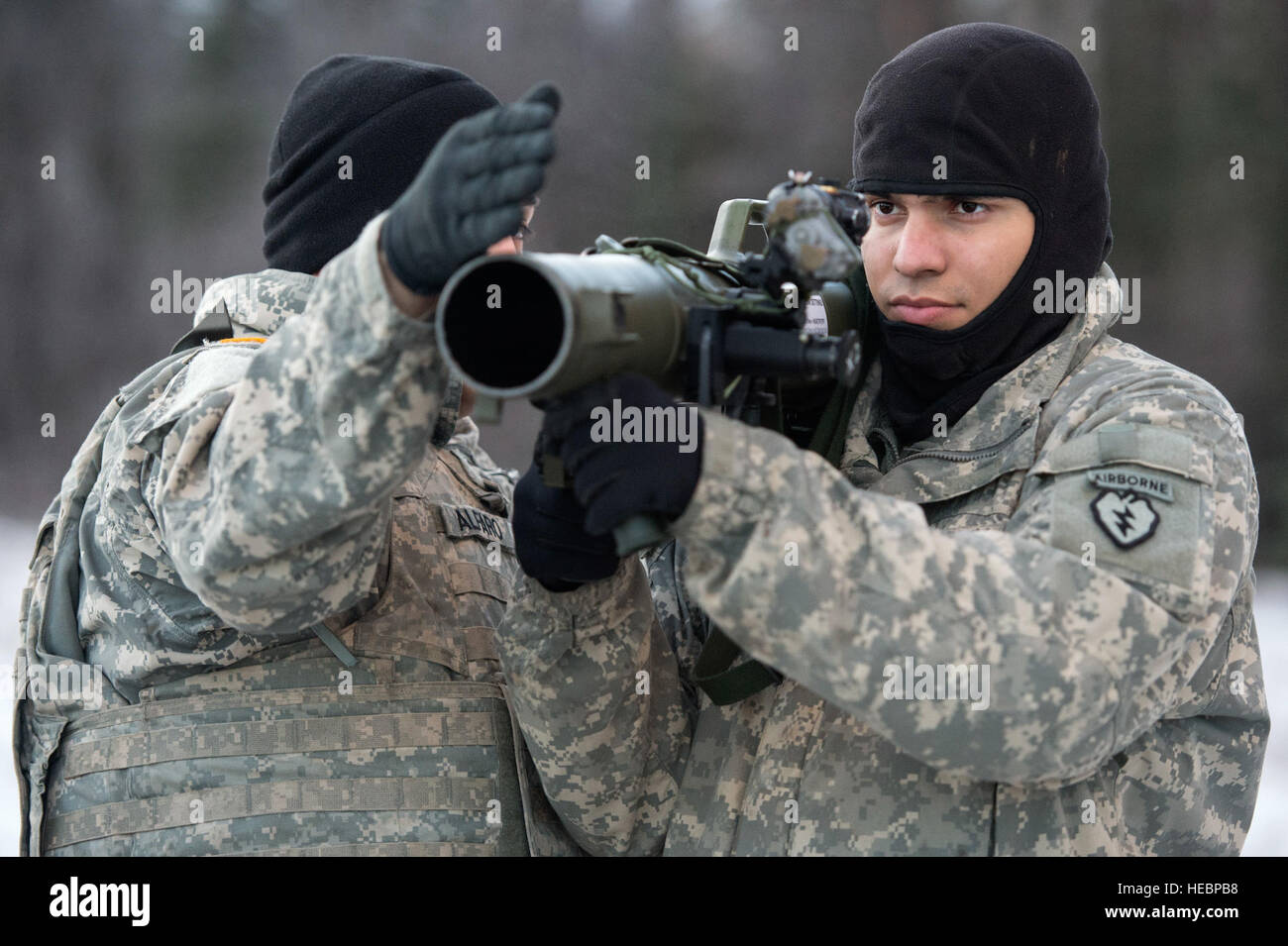 Spcs. Anthony Alfaro, left, and Dino Torres, assigned to Baker Company ...