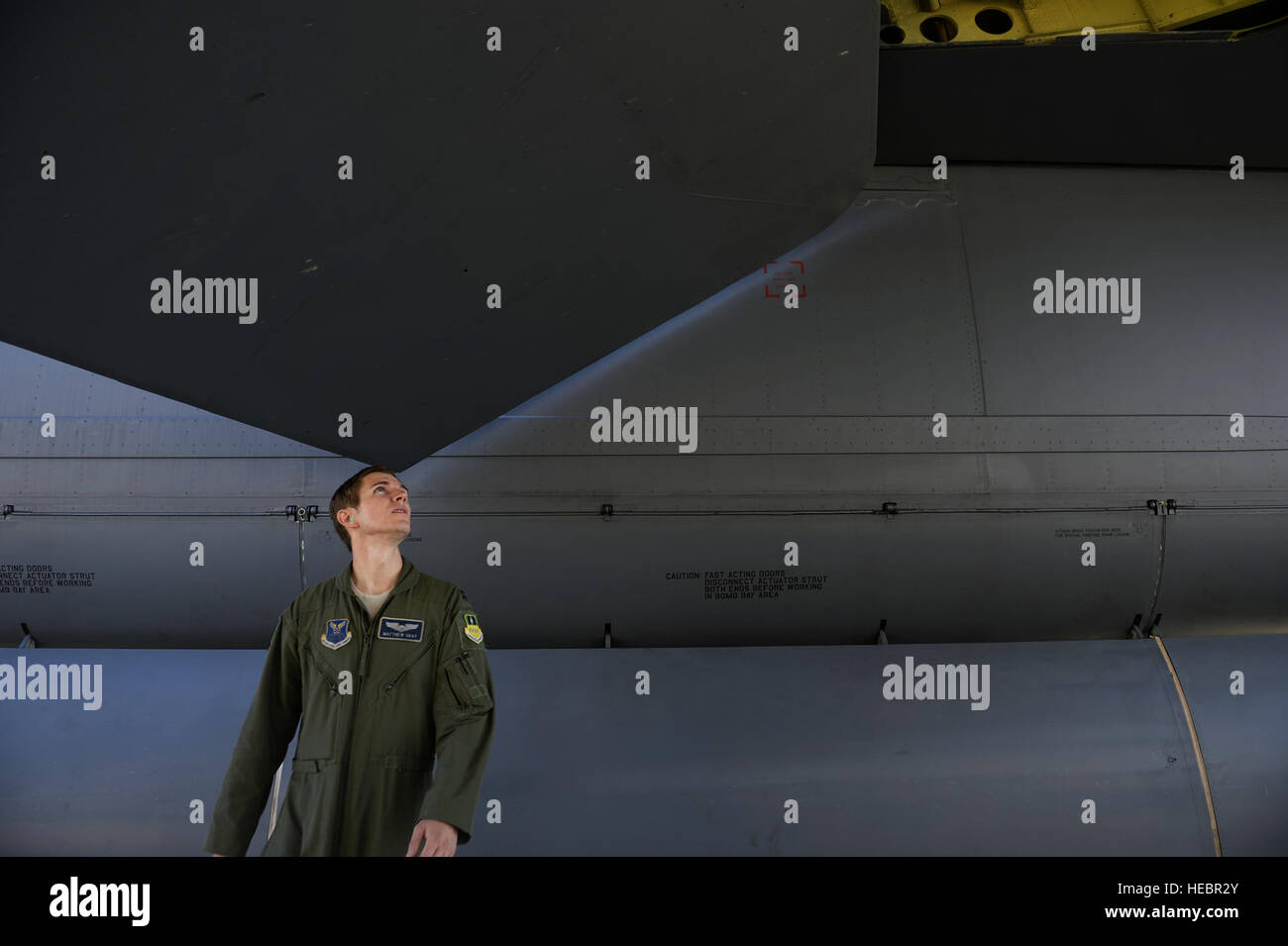 Capt. Matthew Gray, 20th Bomb Squadron B-52H Stratofortress pilot ...