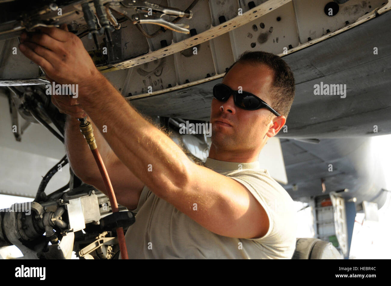 Tech. Sgt. Brian Hardwick, structural aircraft maintainer assigned to ...