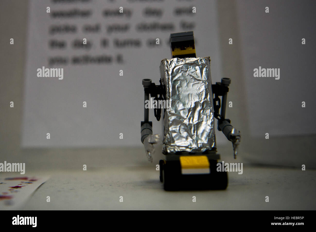 A model robot is displayed during the Invention Convention at ...