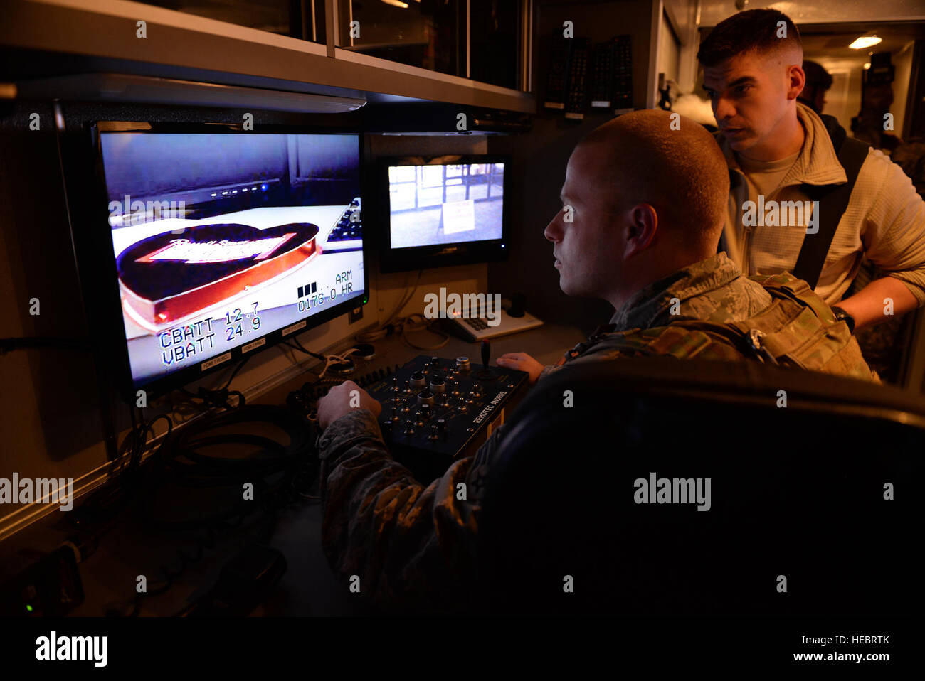Members of the 375th Civil Engineer Squadron Explosive Ordnance ...