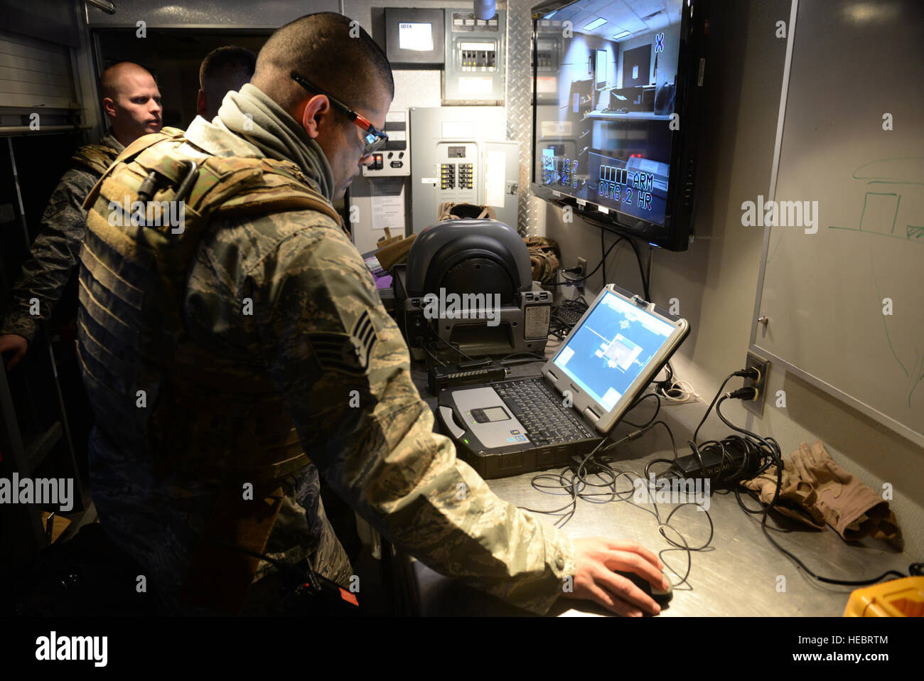 Members of the 375th Civil Engineer Squadron Explosive Ordnance ...