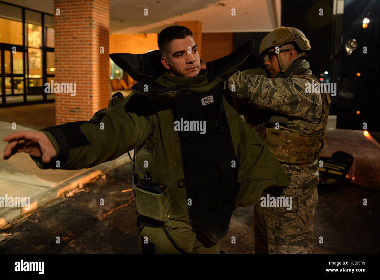Members of 375th Civil Engineer Squadron Explosive Ordnance Disposal ...