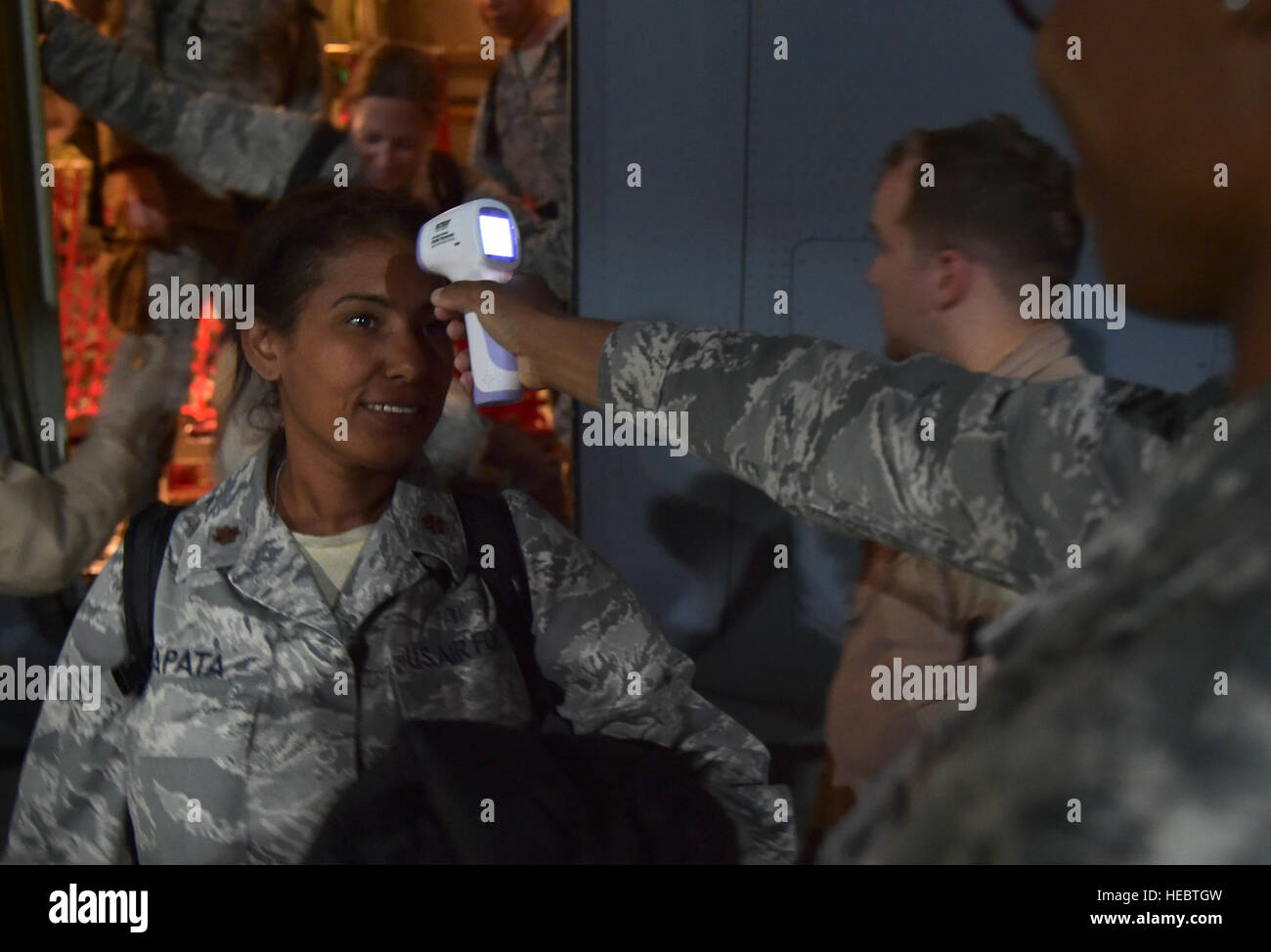 Maj. Mayra Zapata, 633rd Medical Operations Squadron, gets her ...