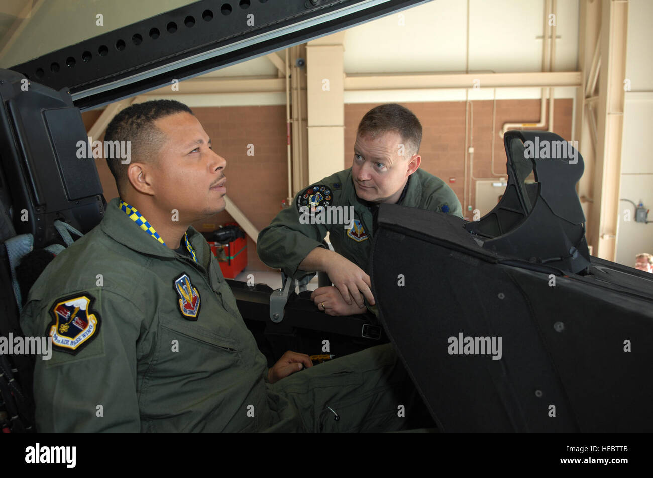 U.S. Air Force Lt. Col. Dave Rose, right, deputy commander, 53rd Test ...