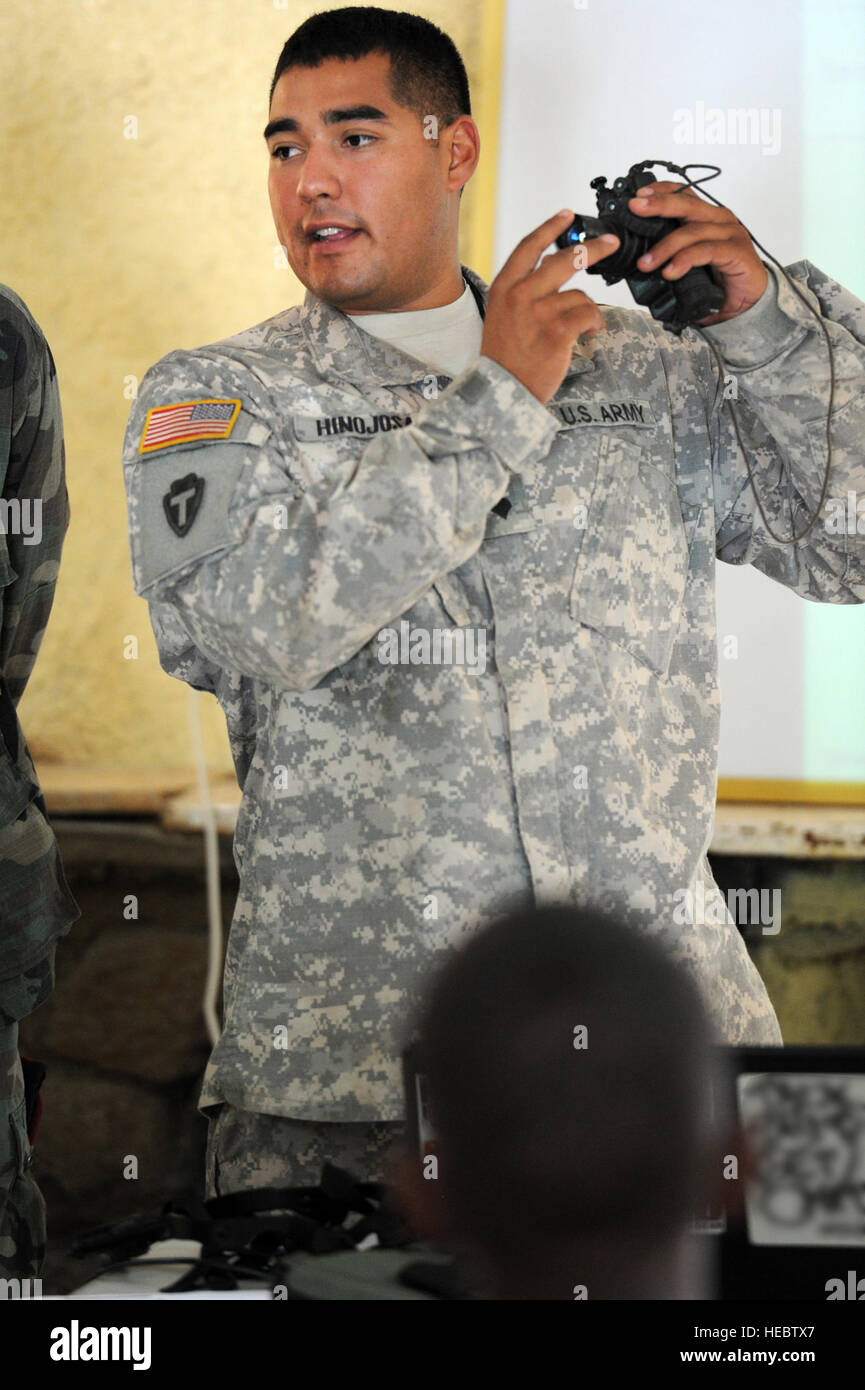 U.S. Army Spc. Rumaldo Hinojosa, Task Force Raptor, 3rd Squadron, 124th ...