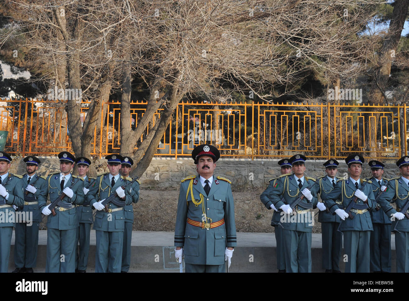 100203-F-7367Y-012 KABUL-The Afghan National Police (ANP) Honor Guard ...