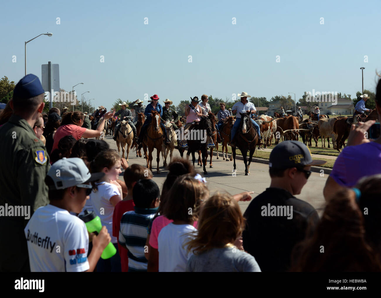 During the 16th Annual Altus Air Force Base Cattle Drive, horseback ...