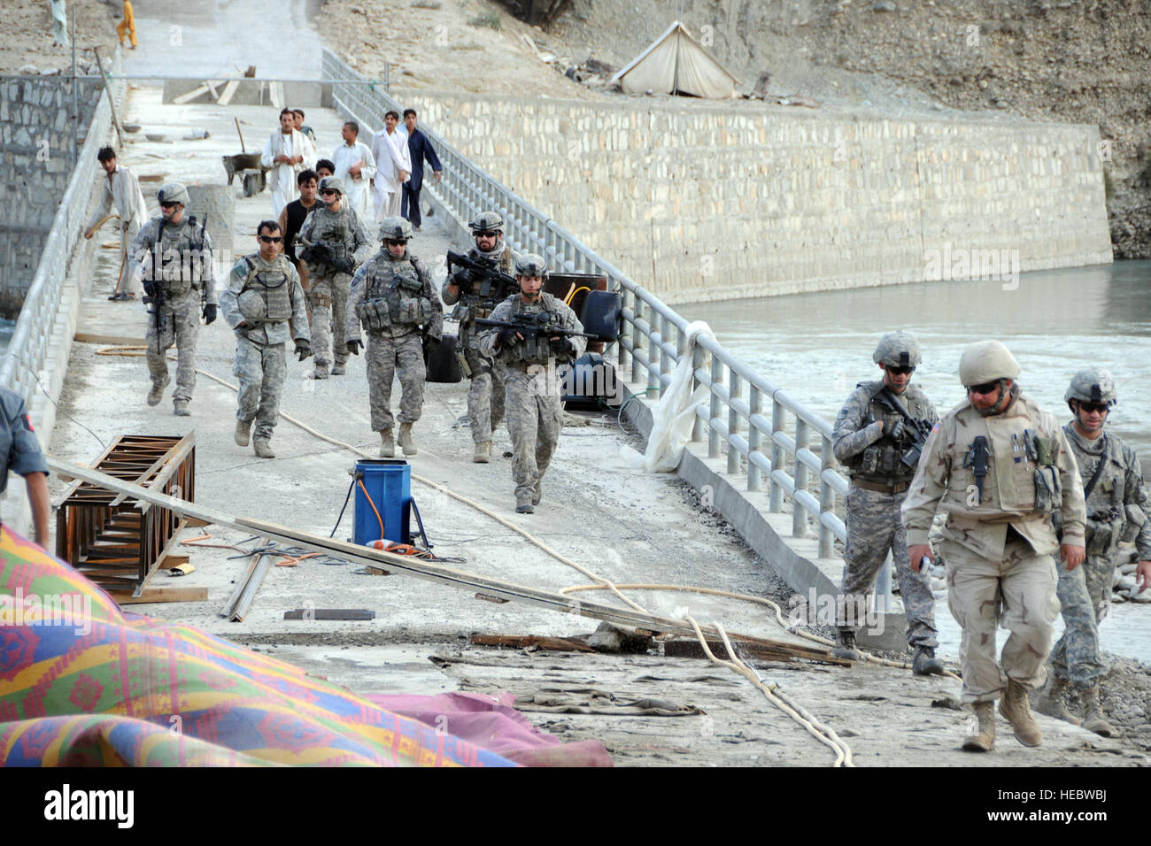 Provincial Reconstruction Team-Kunar security force members from Camp ...