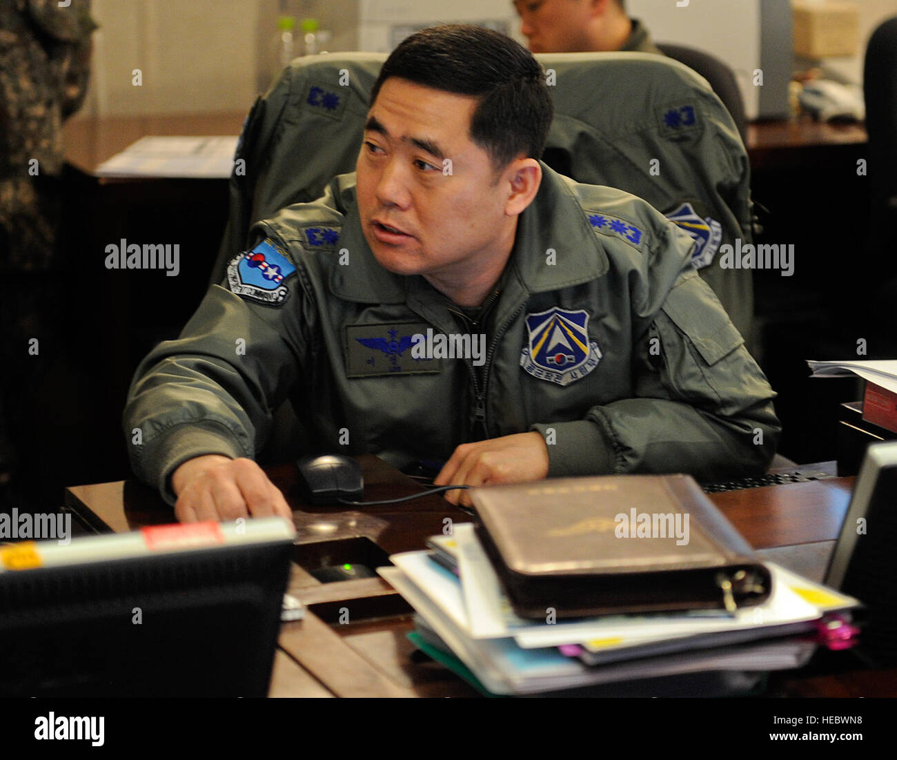 Republic of Korea Air Force Lt. Col. Lee Jeongjae, A5 plans chief ...