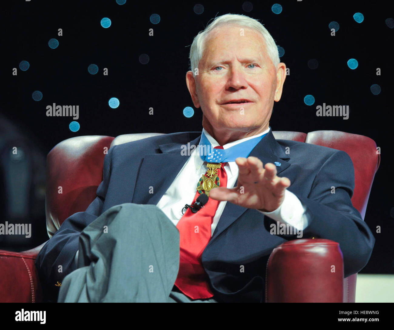 Retired Col. Leo Thorsness, a Medal of Honor recipient, participated in ...