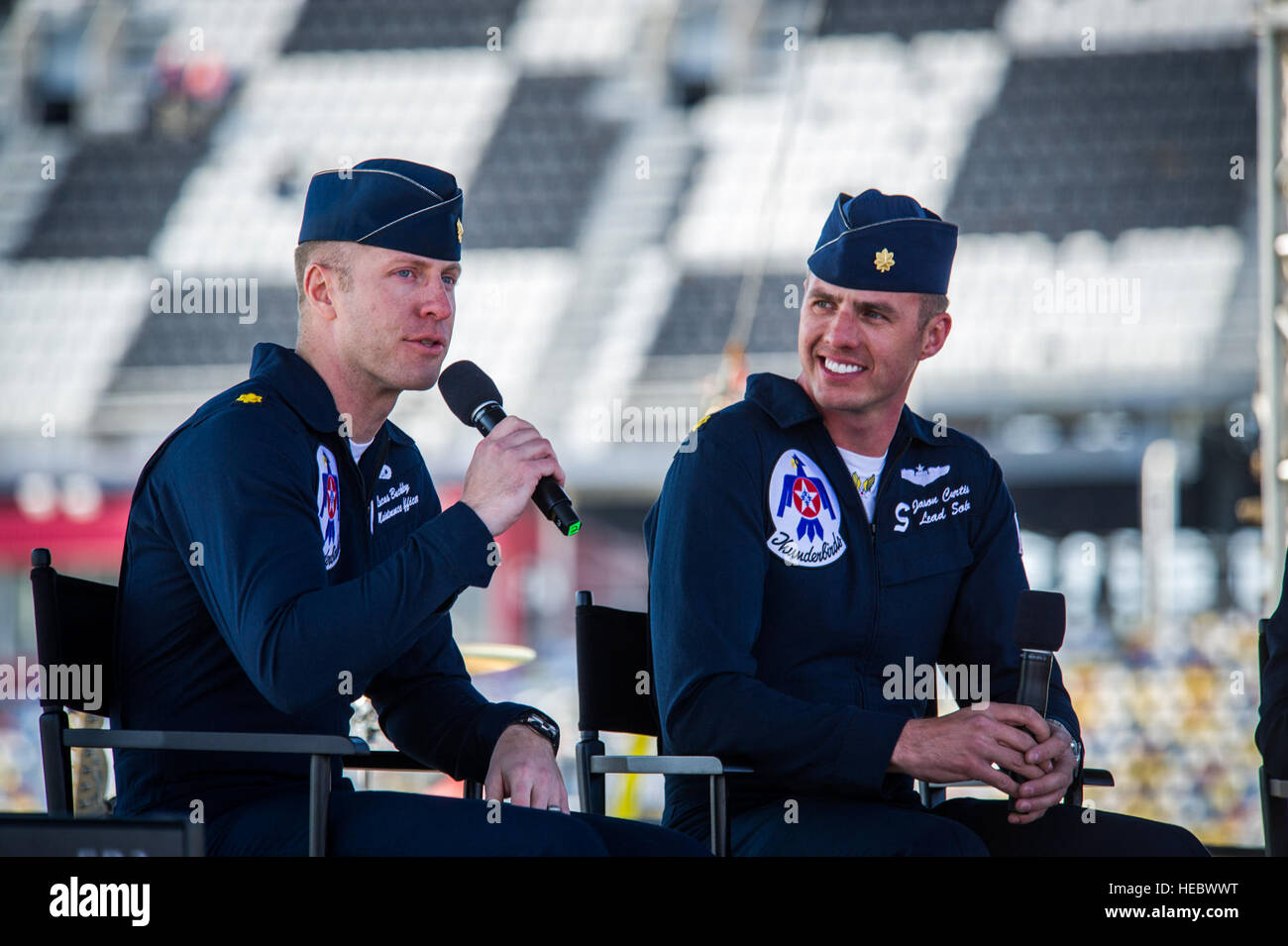 Maj. Lucas Buckley, Thunderbird 11, and Maj. Jason Curtis, Thunderbird ...