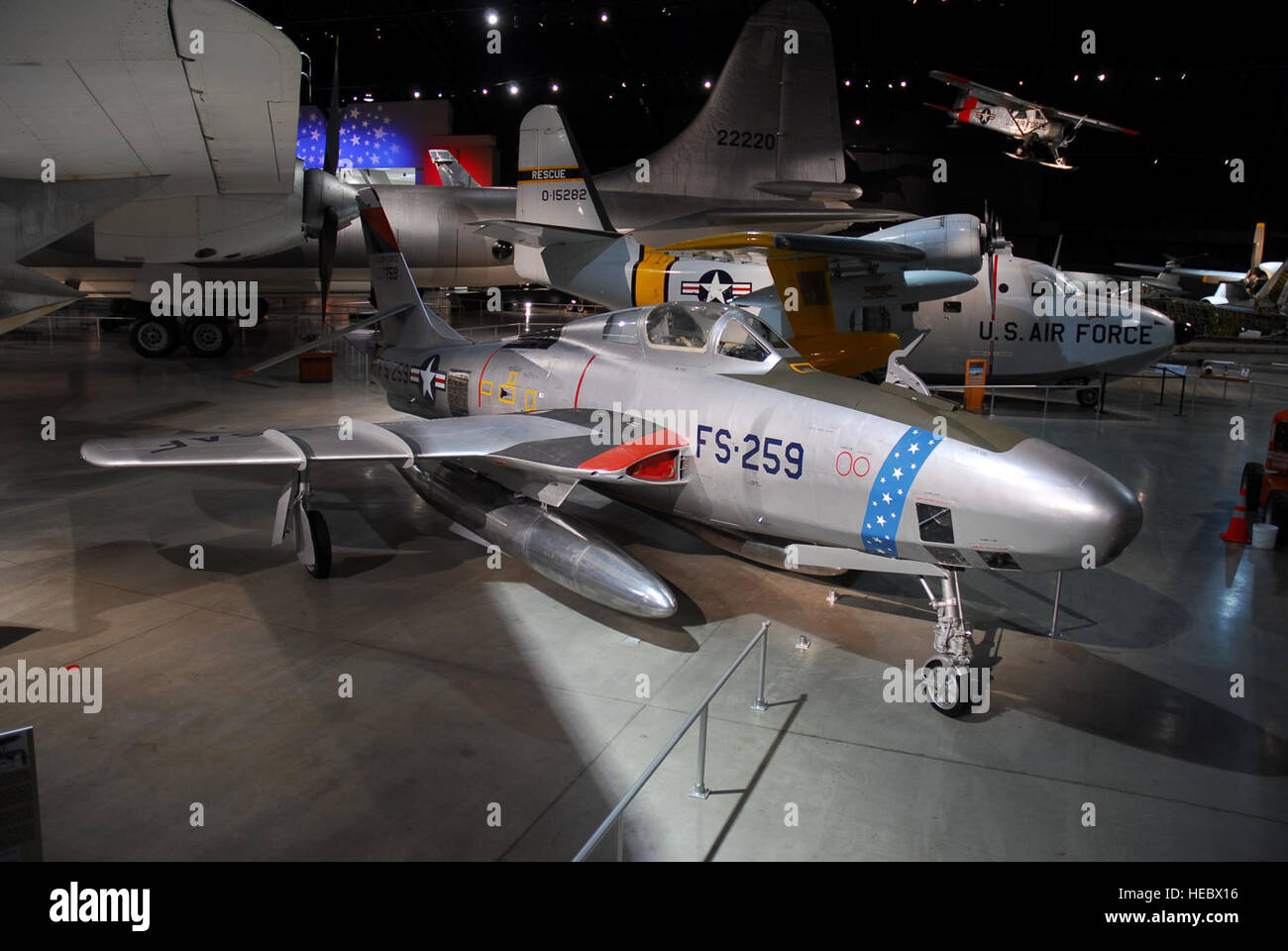 DAYTON, Ohio - Republic RF-84K on display in the Cold War Gallery at ...