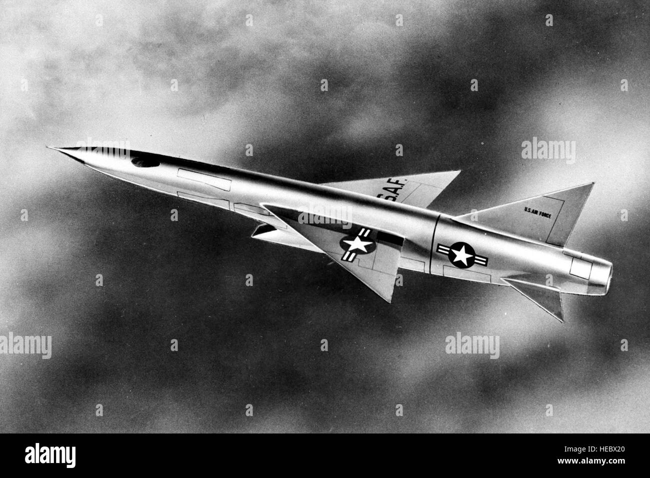 Artist's conception of Republic XF-103 in flight. (U.S. Air Force photo ...