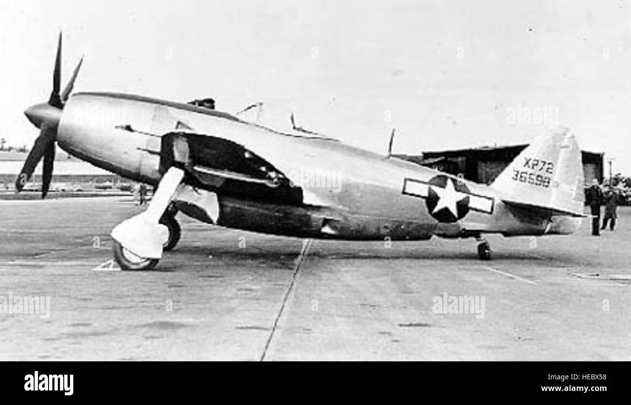 Republic XP-72 side view. (U.S. Air Force photo Stock Photo - Alamy