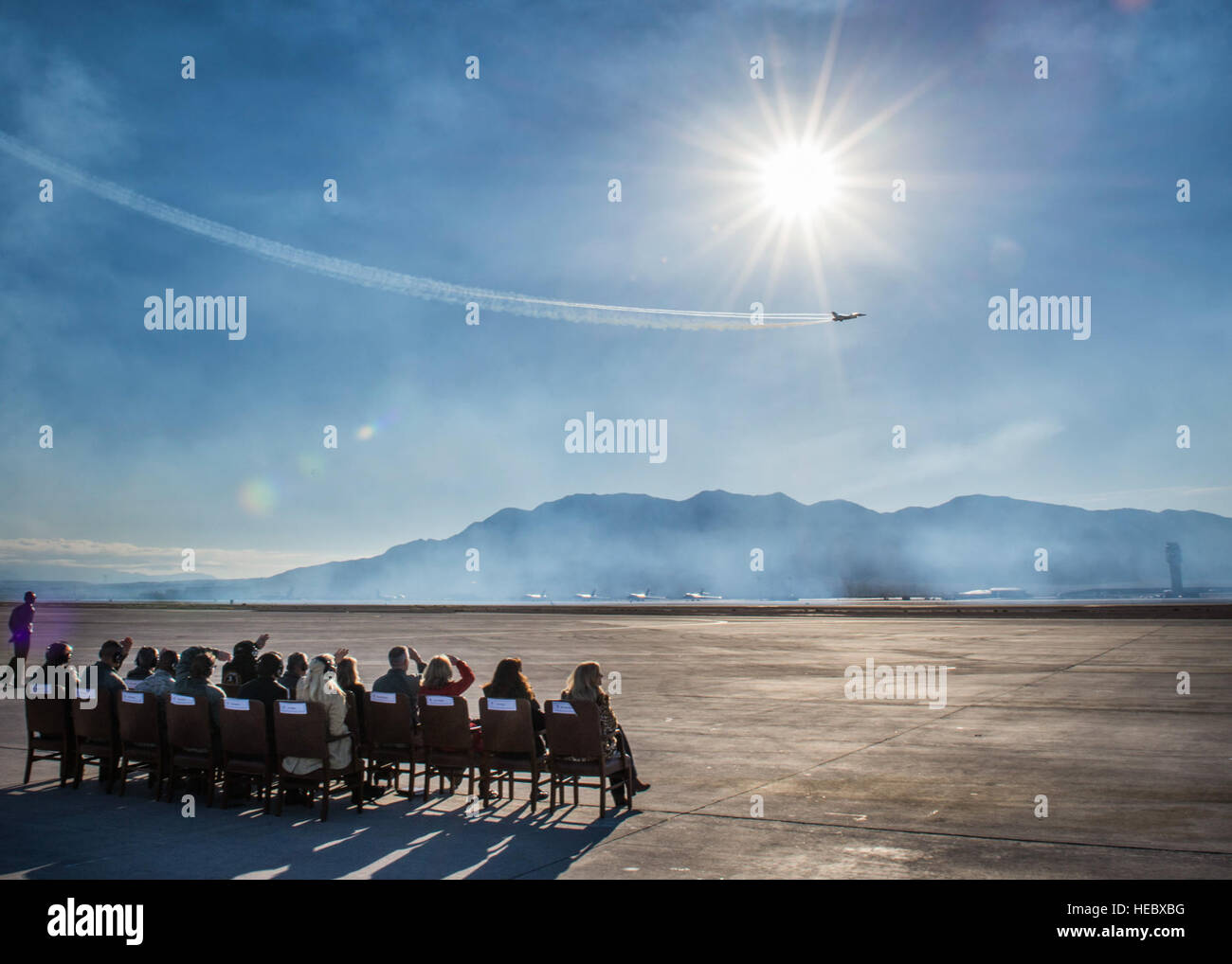 Spectators watch as Maj. Jason Curtis, Thunderbird 5, finishes the ...