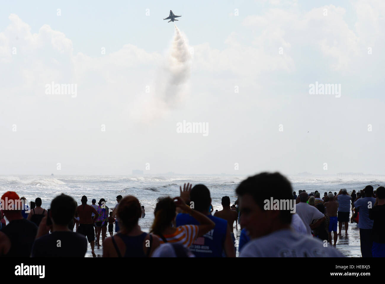 Maj. Blaine Jones, Thunderbird 5, performs the High Alpha Pass during ...