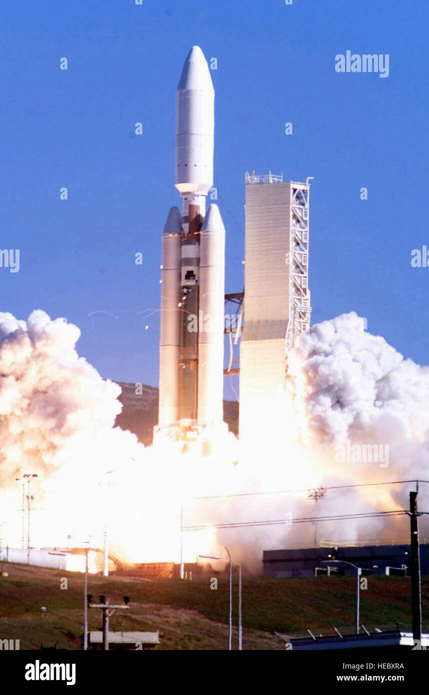 Titan IV-B rocket launches from Space Launch Complex 4 East at ...