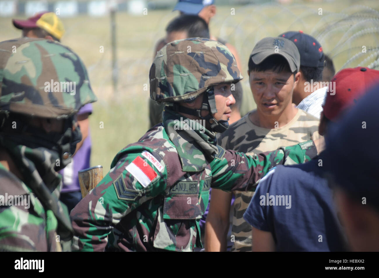 Indonesian Air Force personnel conduct simulated United Nations ...