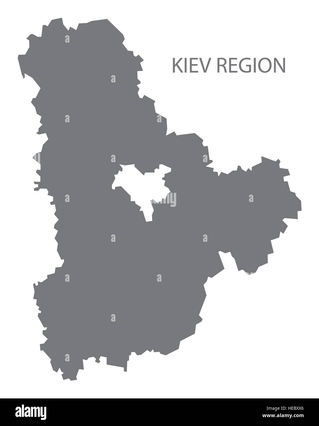 Kiev Region Ukraine Map grey Stock Vector Image & Art - Alamy